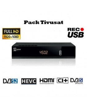 Pack Tivusat Decodeur Ts4502 S2 Ci+ Hd + We Cam Tivusat