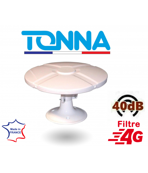 Antenne TV OMNIDIRECTIONNELLE UHF VHF FM 40 dB compatible 4G Pour ...