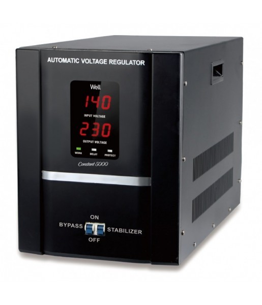 Régulateur 5KW WELL Moteur R5000W 5000VA 3000W Stabilisateur Tension