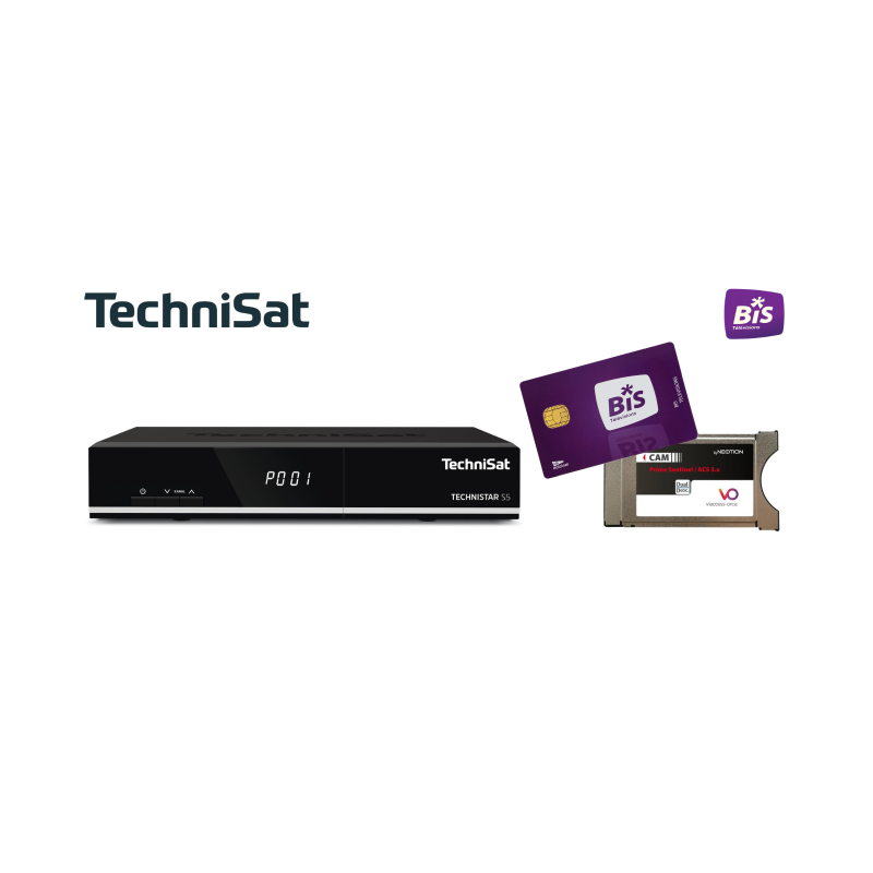 Récepteur Technisat S5 et module + carte Bis TV Panorama 12 mois