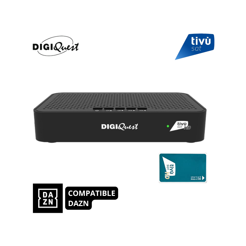 Récepteur Tivùsat Digiquest Classic Q30 HD et carte Récepteur labellisé ...