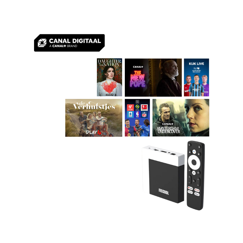 Canal Digitaal via internet + box Android TV 4K