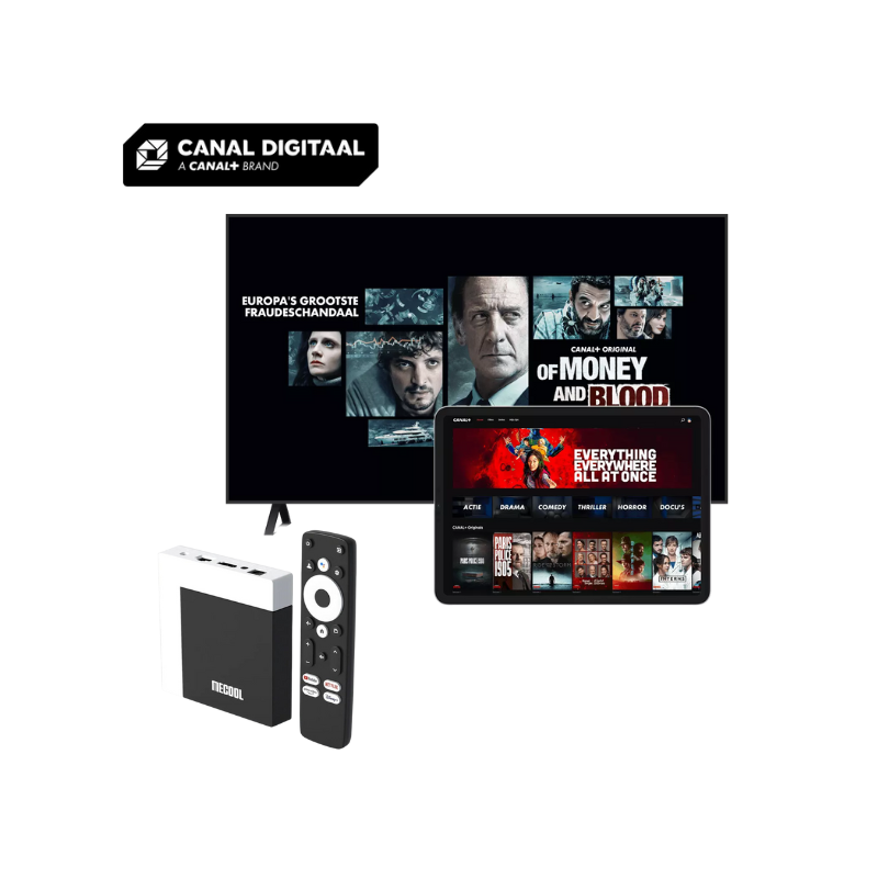 Canal Digitaal via internet + box Android TV 4K