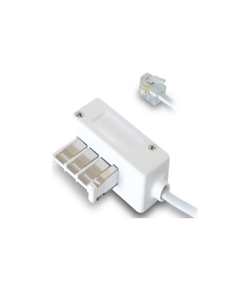 Rallonge téléphonique PTT mâle / RJ11 - 3 métres - METRONIC