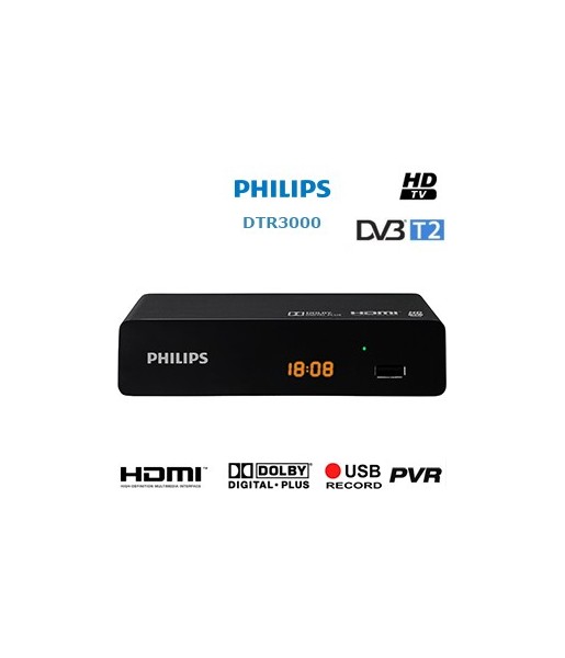 PHILIPS DTR 3000 – Décodeur TNT HD avec PVR USB