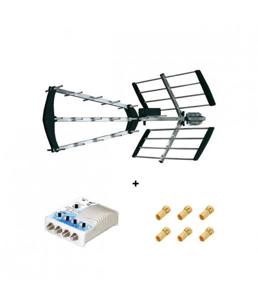 Antenne Trinappe TNT UHF Elap Clever – Réception TV HD optimale
