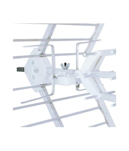 Antenne d'extérieur Trinappe UHF 4K HD amplifiée 55 dB - Filtre 4G, Pré ...