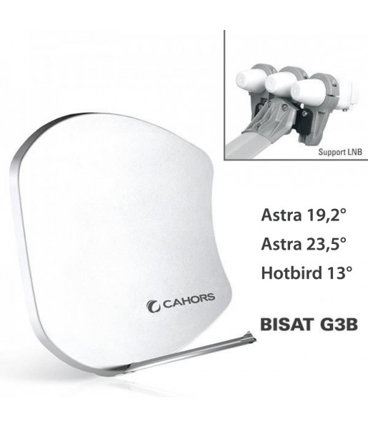 Antenne Multisatellite SMC Bisat 0914540 3 sorties 3 LNB