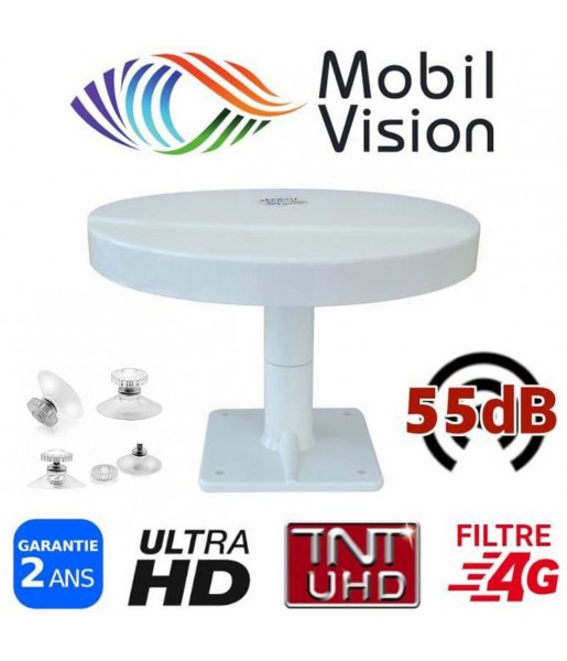 Kit Antenne HD Omnidirectionnelle TNT Terrestre 55dB