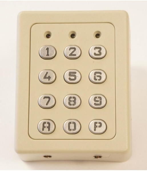 Clavier à code filaire SU2TMG touches métallique- 3 LED - Portail ...