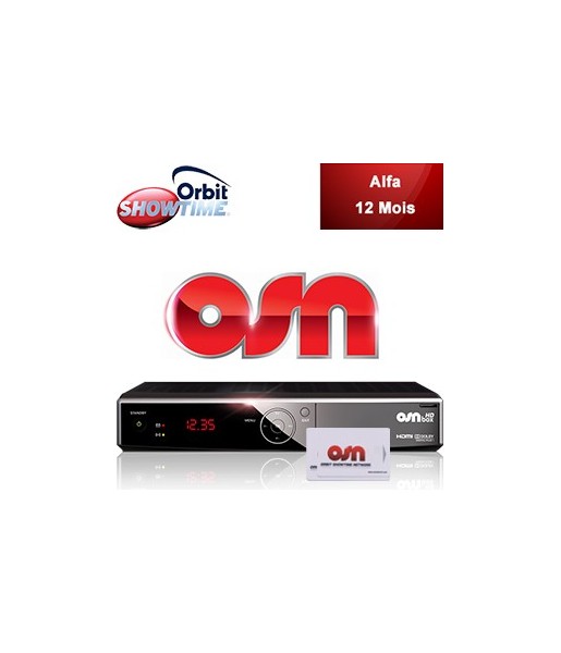 Abonnement Arabe Orbit Showtime Alfa - 8 chaînes - 12 mois + Décodeur HD Box officiel